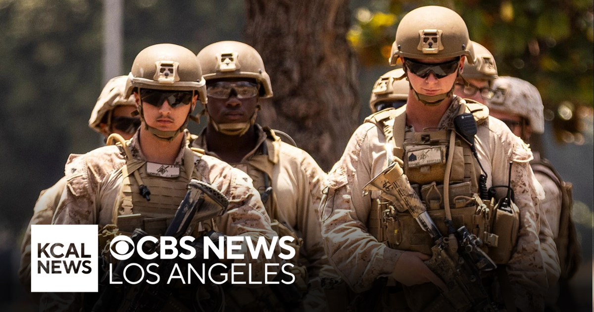Marine battalion to withdraw from Los Angeles - CBS Los Angeles