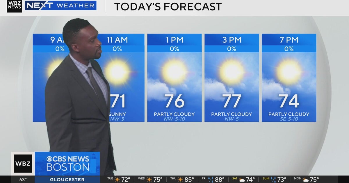 Next Weather: WBZ mid-morning forecast for July 22, 2025 - CBS Boston