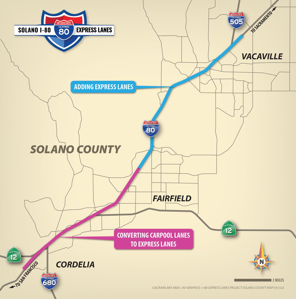 Interstate 80 express toll lanes could officially launch in Solano County before year's end ...