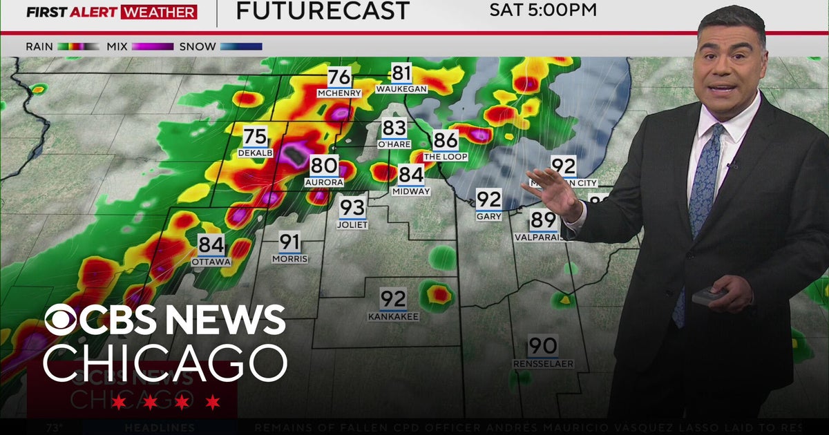 Chicago weather: Periods of rain and storms - CBS Chicago