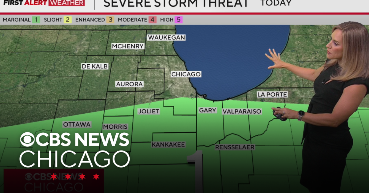 Severe storm threat on Friday in Chicago - CBS Chicago