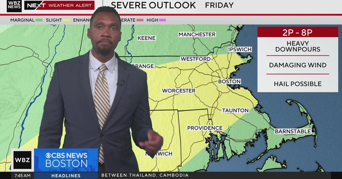 Next Weather: WBZ mid-morning forecast for July 25, 2025 - CBS Boston