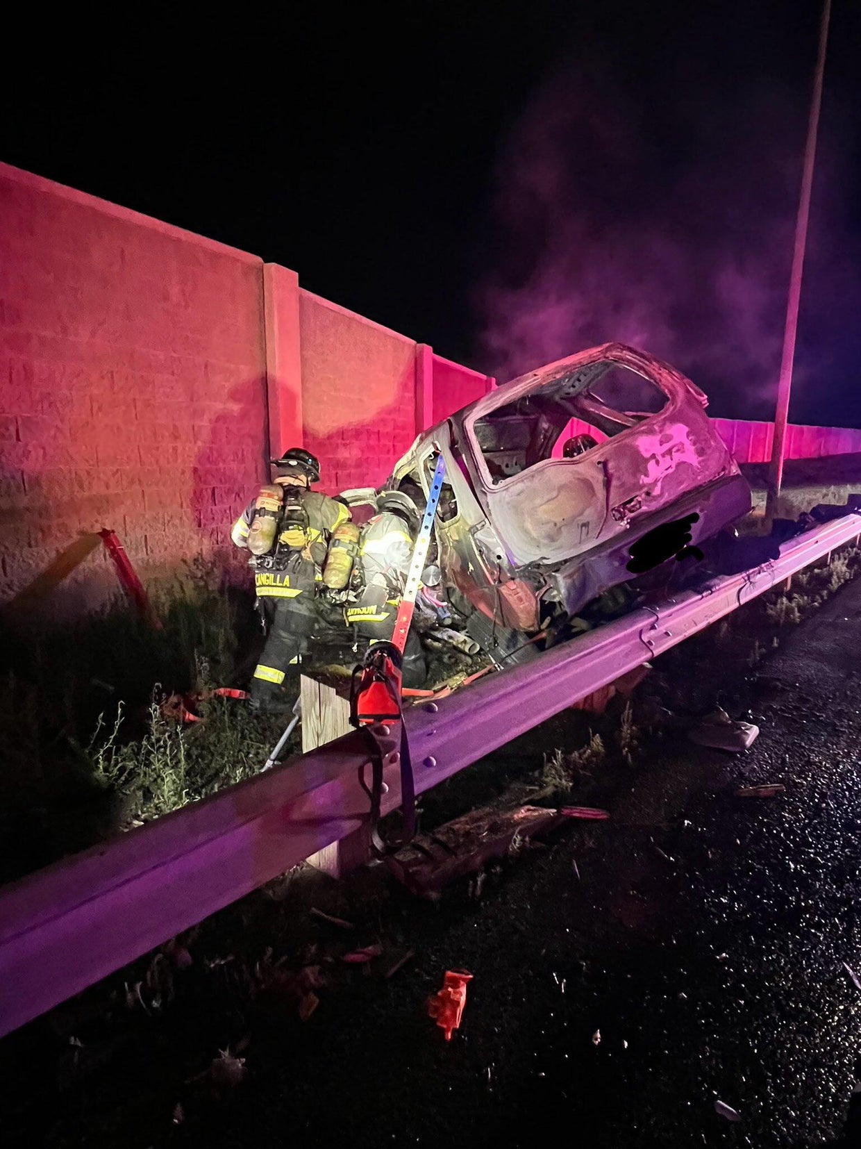 1 killed in crash that ignited car fire in northbound lanes of I-25 in ...