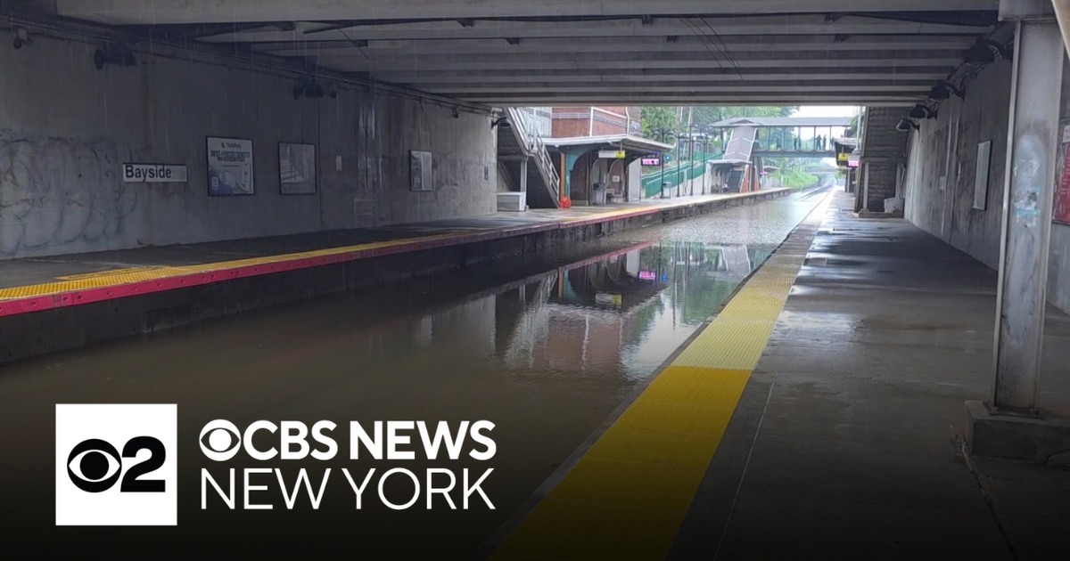 MTA, LIRR provide update on Bayside flooding | Press conference - CBS ...