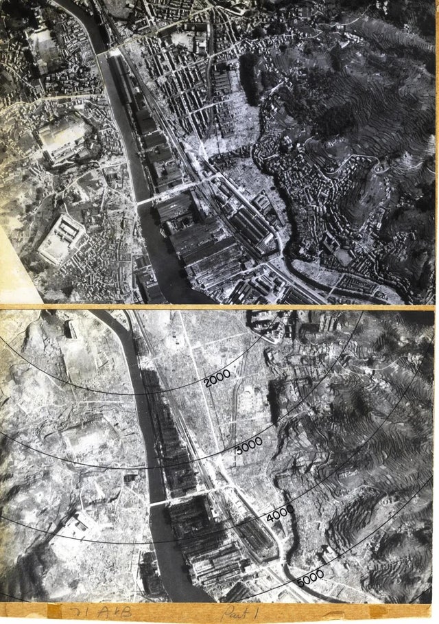 Hiroshima Before And After The Blast