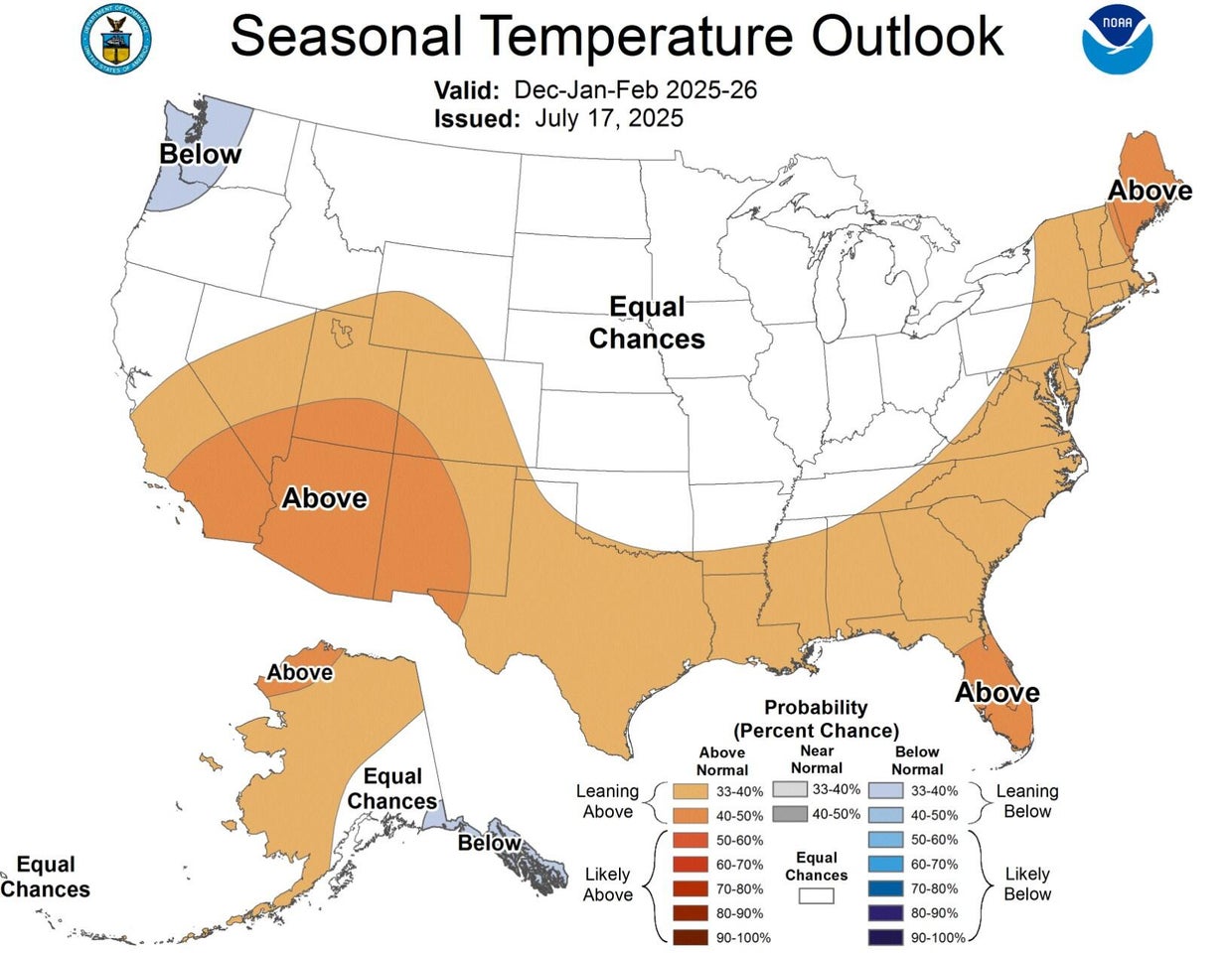 Fall and winter weather outlook out for Chicago, showing odds for more ...