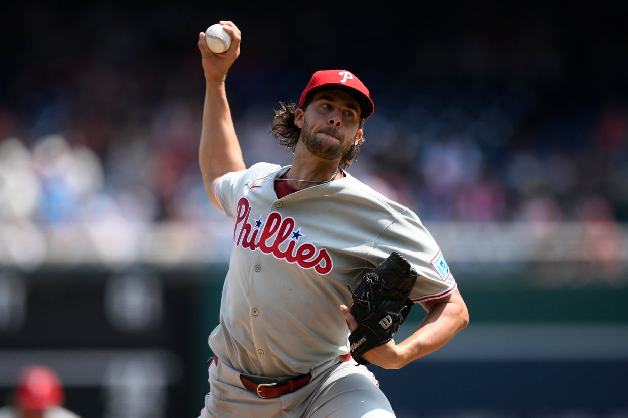 Philadelphia Phillies' RHP Aaron Nola allows 6 runs in 2 1/3 innings in ...