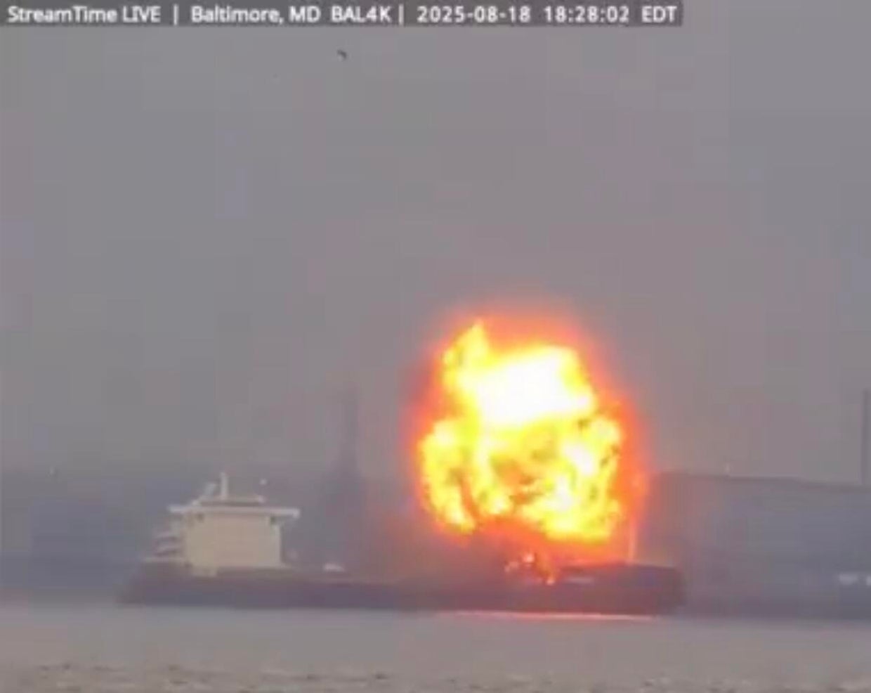 Video shows ship filled with coal explode near Baltimore's Key Bridge ...