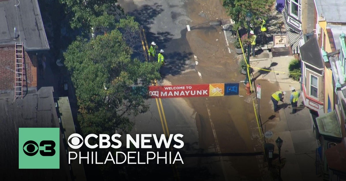 Crews responding to Manayunk water main break that flooded section of ...