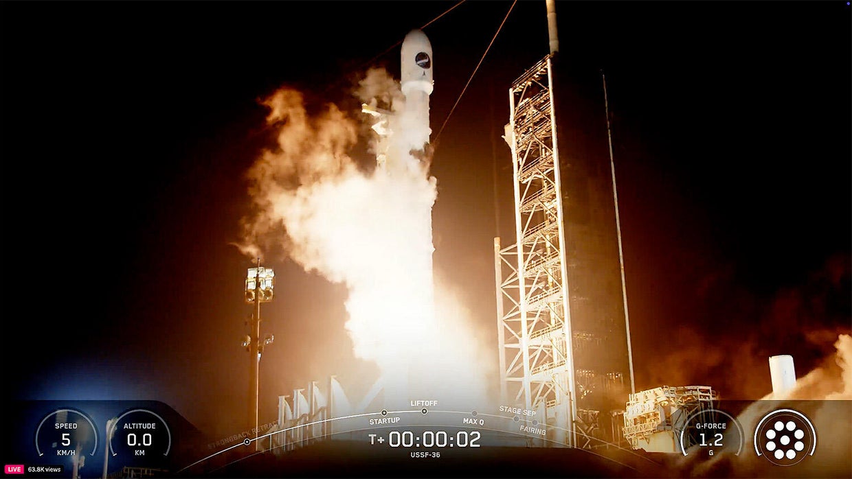 SpaceX launches unpiloted X-37B rocket plane on classified Space Force ...