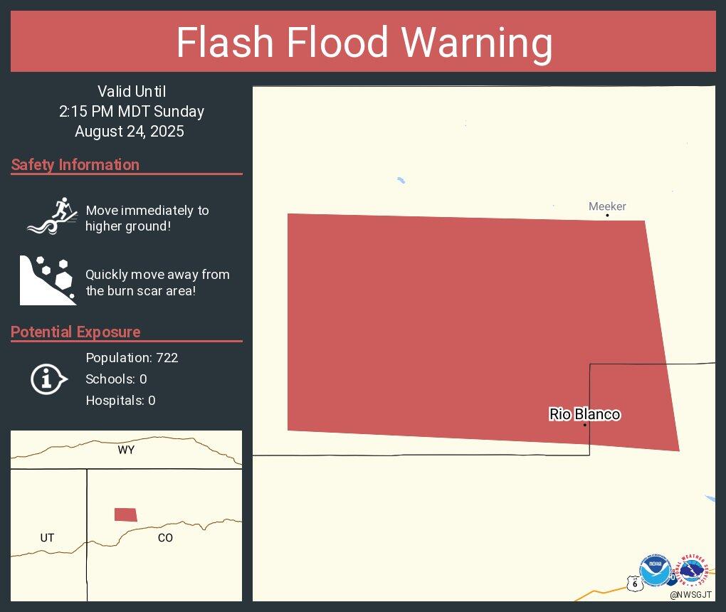 Flash flooding, mudslides reported near Lee Fire in western Colorado ...