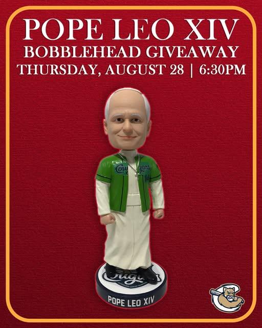 Kane County Cougars giving away Pope Leo XIV bobbleheads on Thursday ...