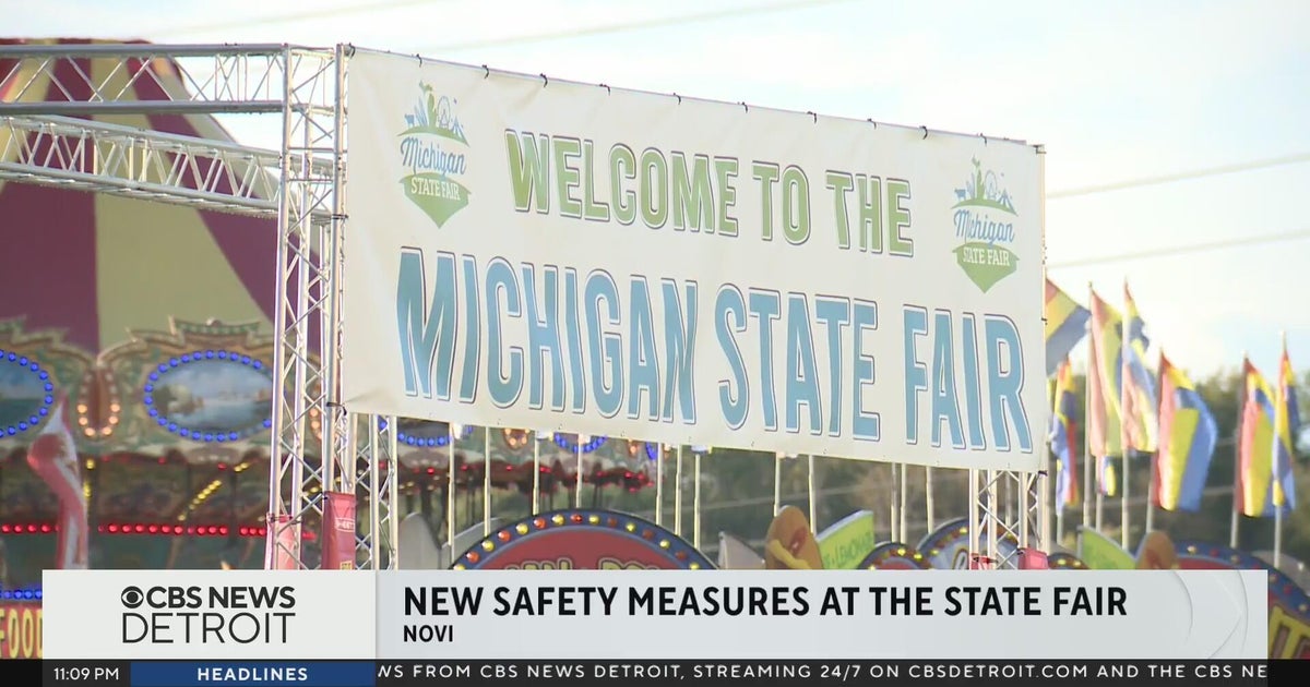 What to know about new safety measures at Michigan State Fair - CBS Detroit