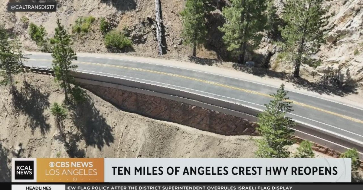Portion of Angeles Crest Highway reopens after two-year closure due to ...