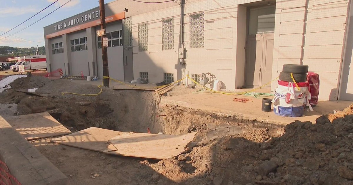 Several voids discovered after Charleroi trench collapse - CBS Pittsburgh