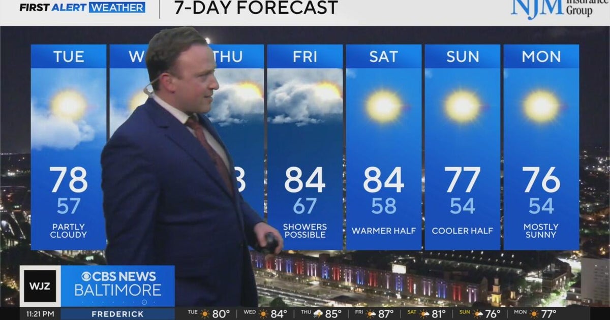 Tuesday starts with cool weather across Maryland - CBS Baltimore
