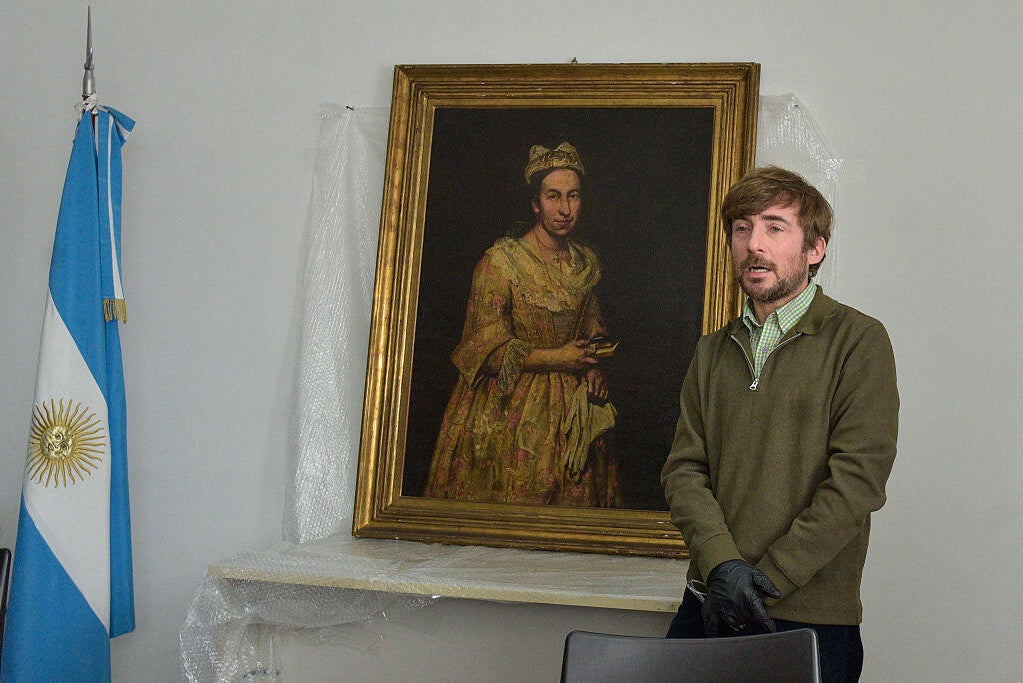 "Portrait of a Lady," Italian painting looted by Nazis and recently ...