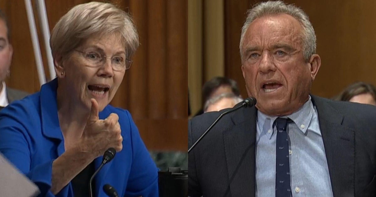 Watch: Warren and RFK Jr. clash over vaccine access - CBS News