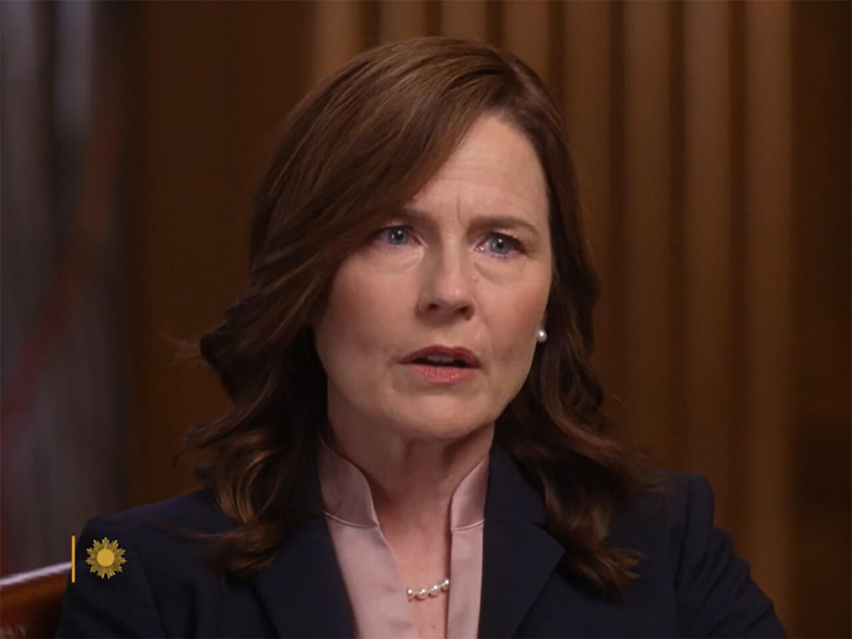 Justice Amy Coney Barrett responds to criticism that the Supreme Court ...