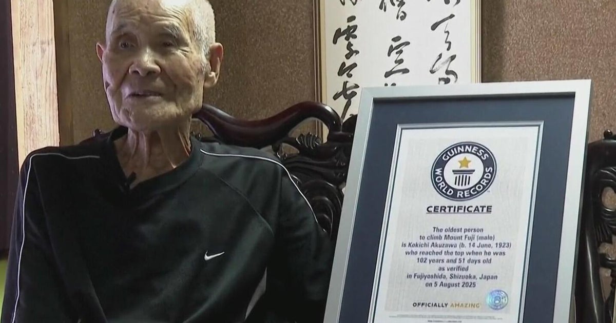 102-year-old climber sets Guinness World Record as oldest person to ...