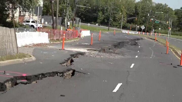 Inspectors determine cause of huge crack in major New Jersey roadway ...