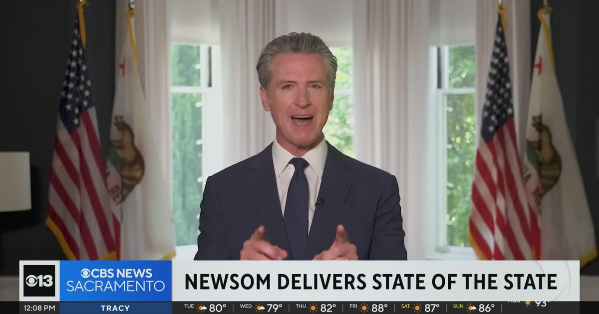 Gov. Newsom delivers prerecorded State of the State address - CBS ...
