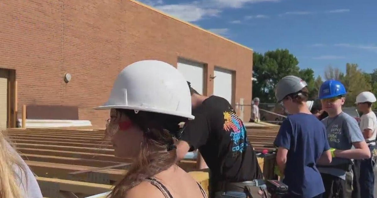 Thompson Valley High School students build homes as they brush up on ...