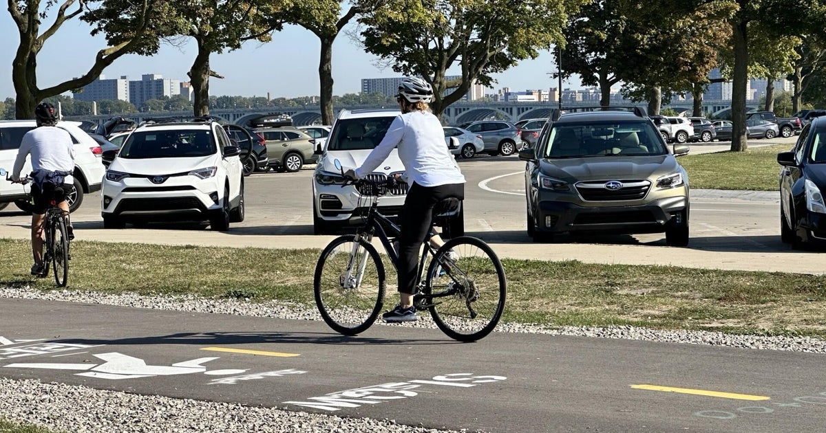 New stretch of Iron Belle Trail unveiled on Belle Isle Park - CBS Detroit