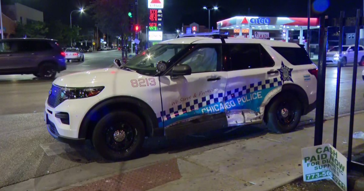 2 Chicago Police Officers Injured When Honda Hits Their Squad Car In