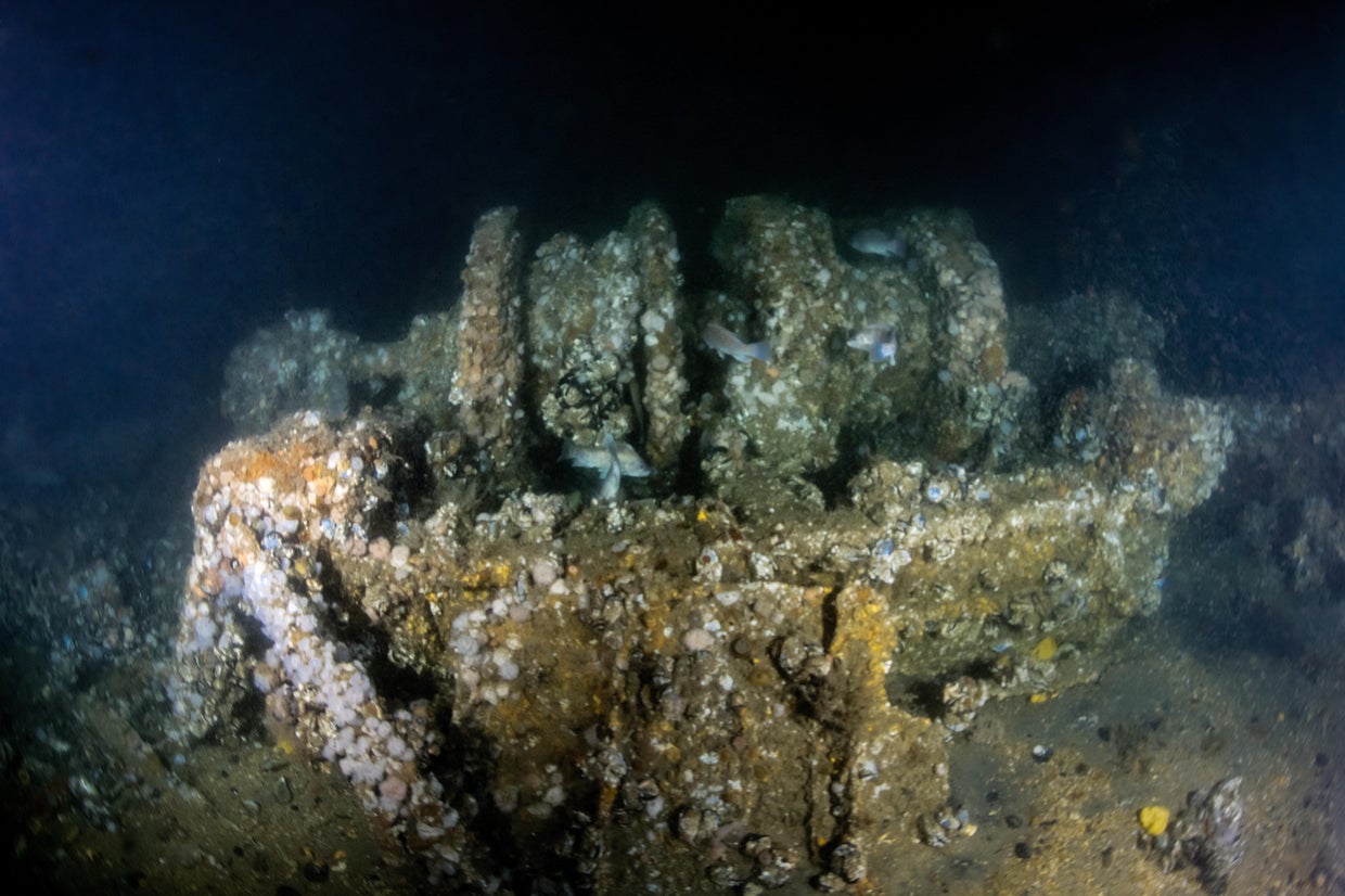 Wreck of ship that sank nearly a century ago found 200 feet underwater ...