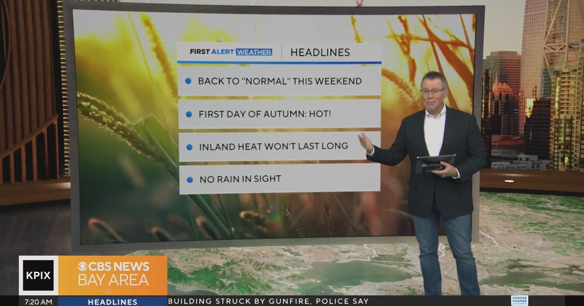 First Alert Weather Saturday morning forecast 9-20-25 - CBS San Francisco