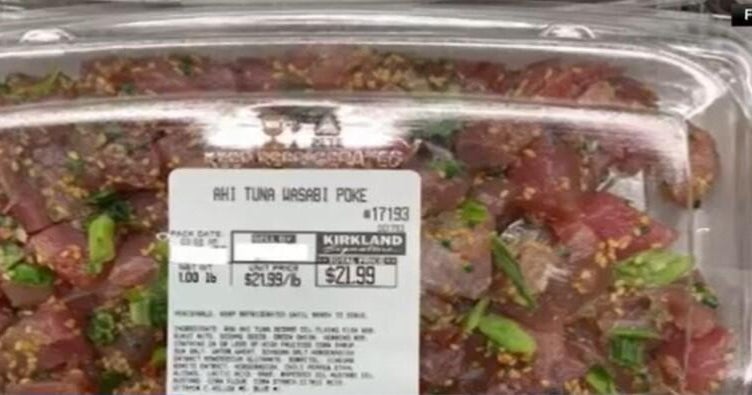 Ahi Tuna Wasabi Poke sold at Costco delis in 30 states, including ...