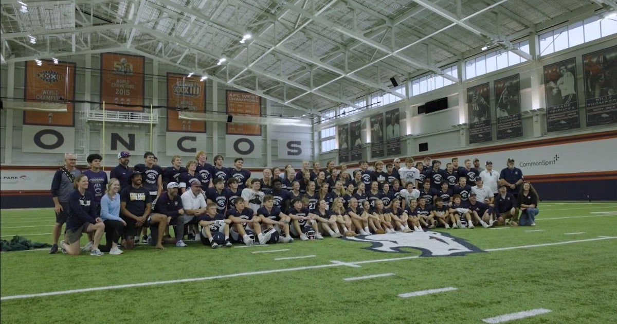Denver Broncos help Evergreen High School football team after school ...
