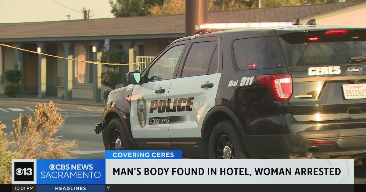 Man's body found in Ceres hotel, woman arrested - CBS Sacramento