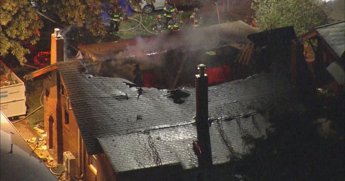 Roof collapses in fire at Denver home under renovation - CBS Colorado