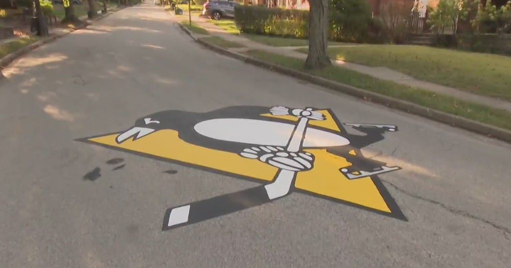 Painting the streets black and gold, Pittsburgh neighborhood shows ...