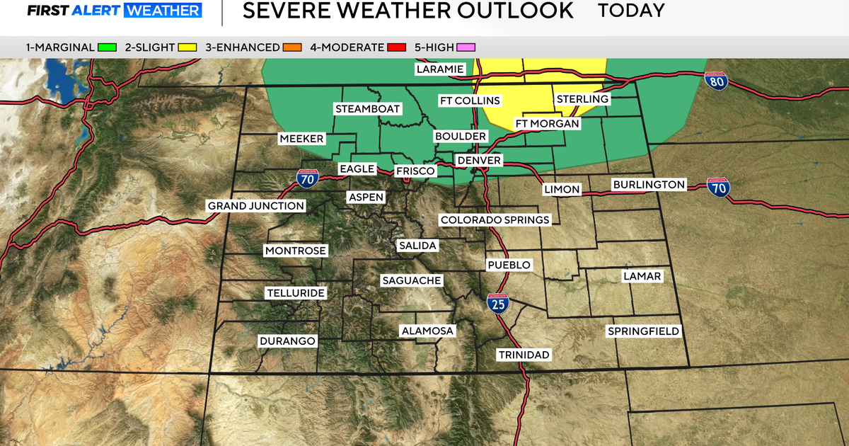 Colorado mountains and Front Range could see storms this weekend - CBS ...