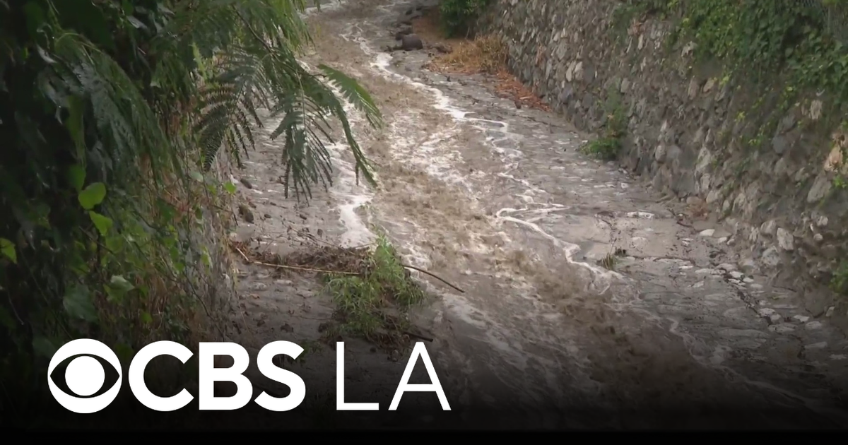 Southern California storm passes through LA County burn scars - CBS Los ...