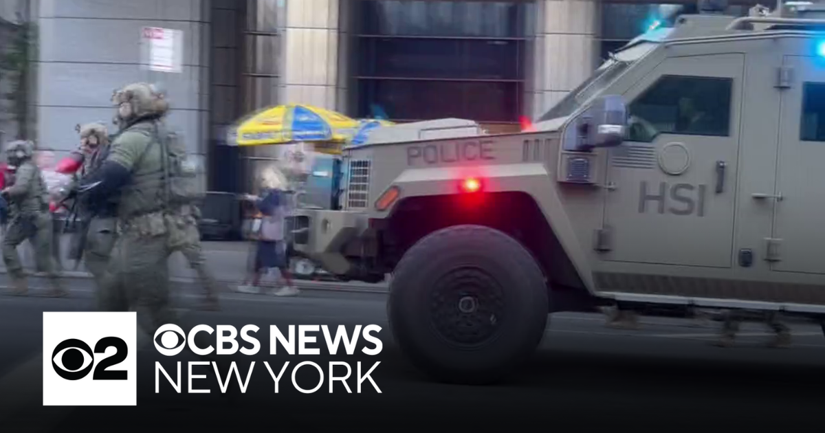 ICE operation along NYC's Canal Street met with protests - CBS New York