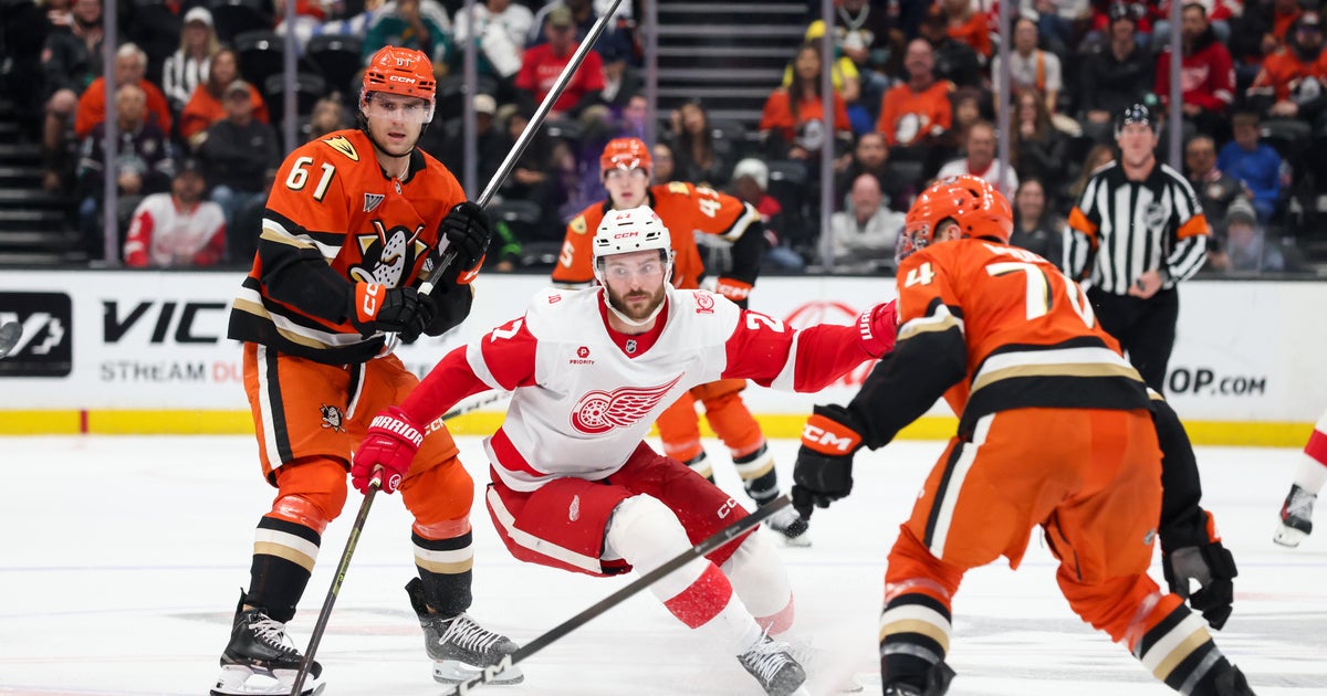 Anaheim Ducks beat Detroit Red Wings 5-2; Troy Terry scores twice - CBS ...