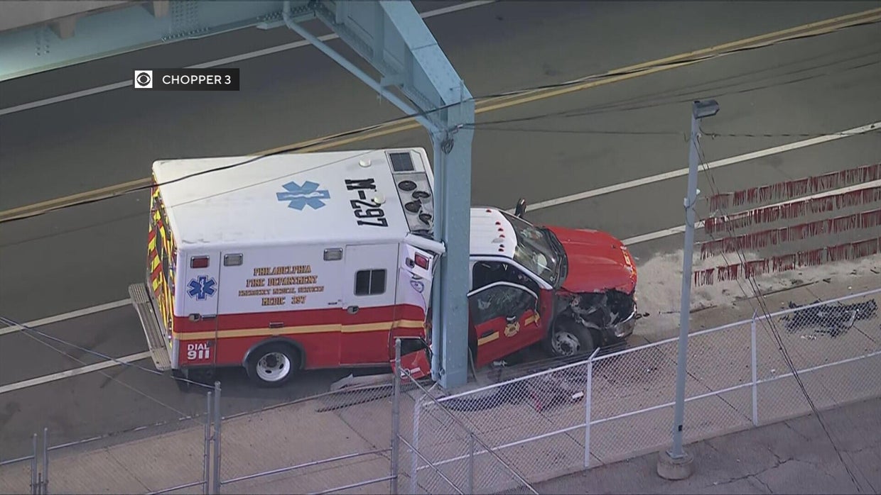 2 Philadelphia medics injured after ambulance crashes into Market ...