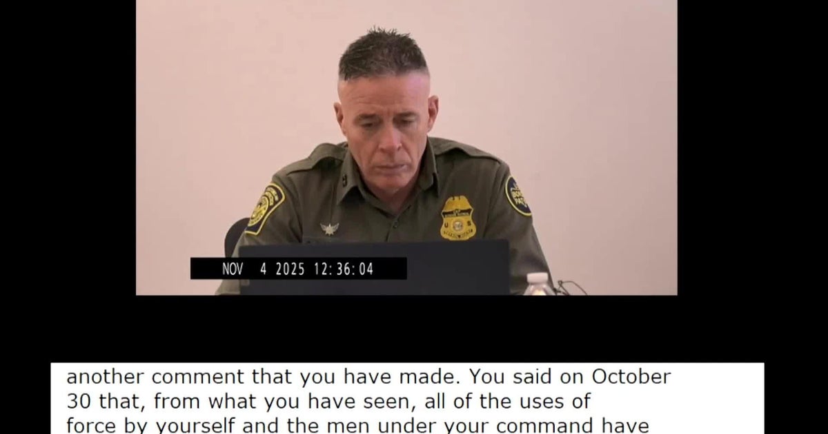 Border Patrol Commander Gregory Bovino deposition: Part 2 - CBS Chicago