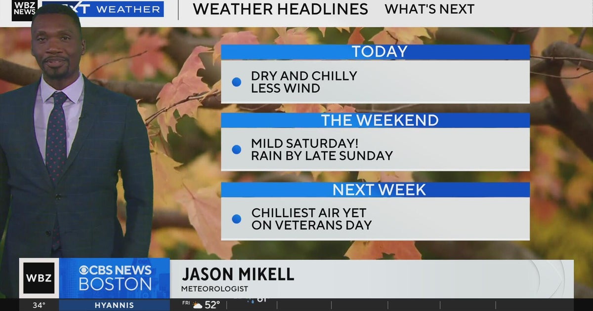 Next Weather: WBZ morning forecast for November 7, 2025 - CBS Boston