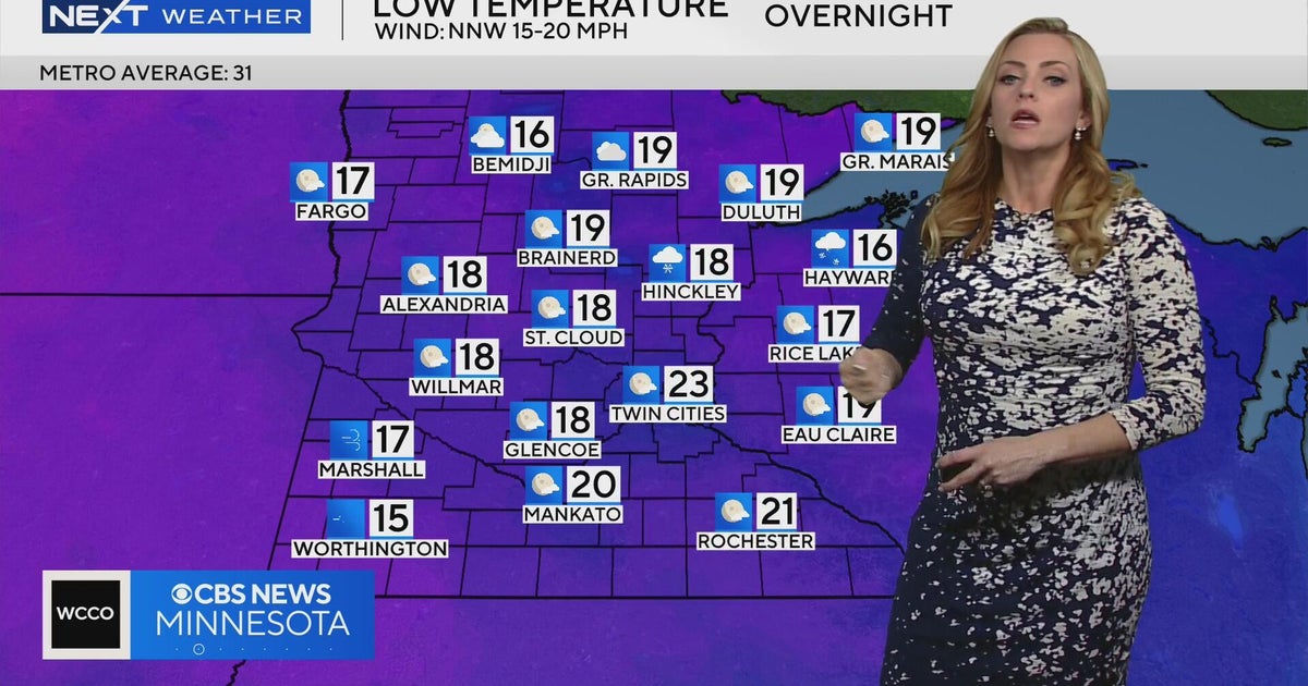 NEXT Weather: 10 p.m. weather report for Sat. Nov. 8, 2025 - CBS Minnesota