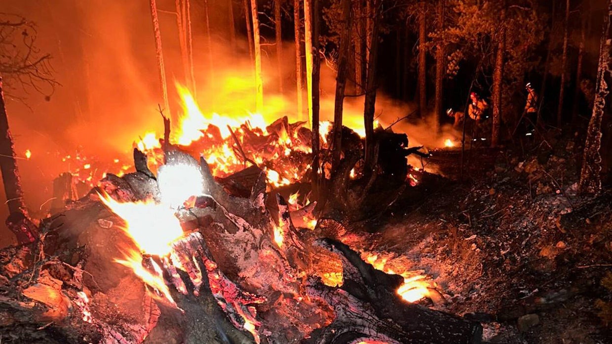 Small wildfire contained in Colorado foothills in Gilpin County - CBS ...
