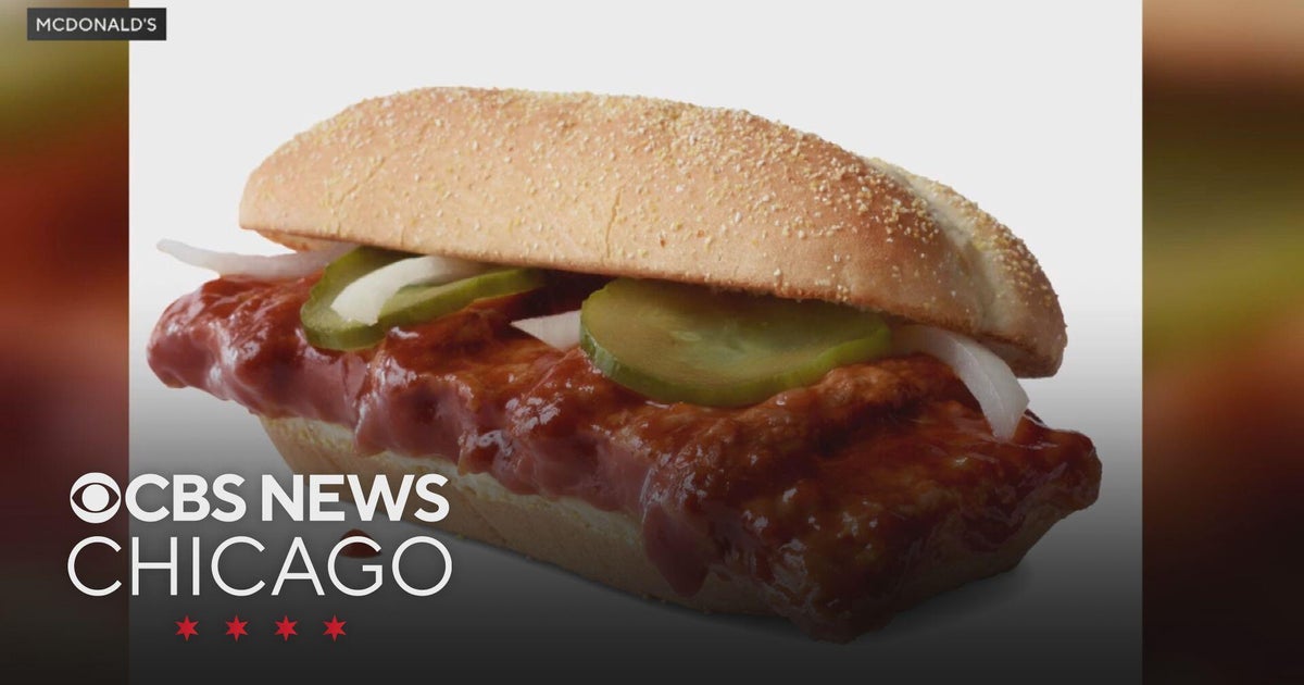 The McRib returns to some McDonald's restaurants - CBS Chicago