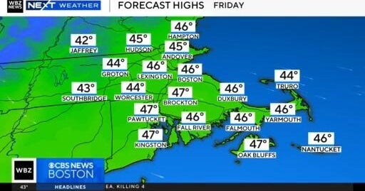 Next Weather: WBZ Evening Forecast For November 13, 2025 - CBS Boston