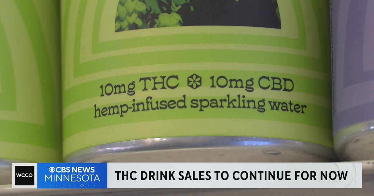 THC drinks to remain on Minnesota shelves for now - CBS Minnesota