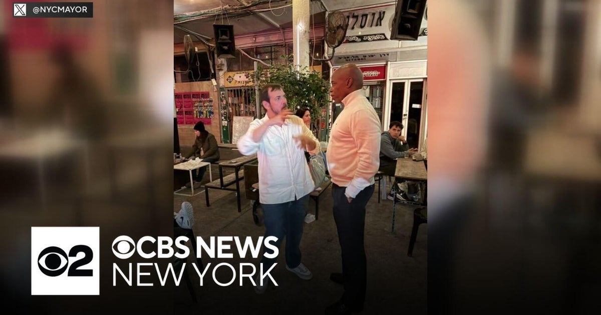 NYC Mayor Eric Adams meets with Tel Aviv deputy mayor in Israel - CBS ...