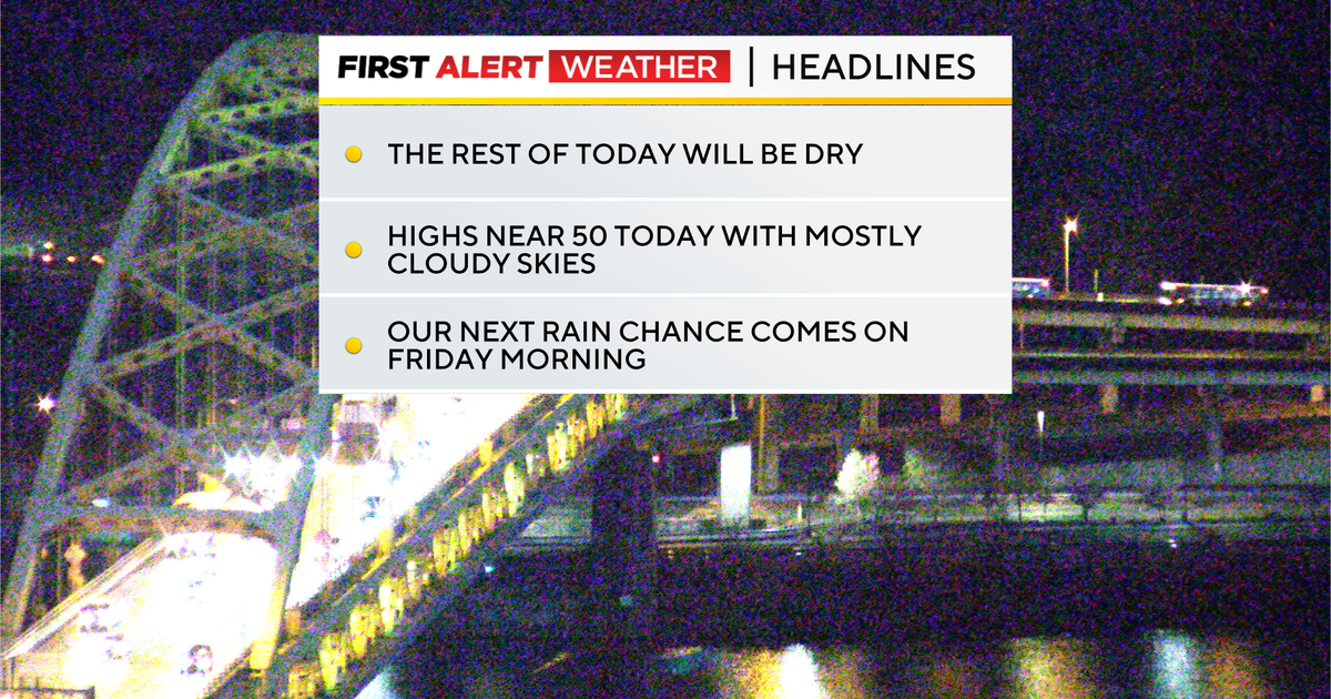 Pittsburgh's weather is going to be cool and dry until rain chances ...